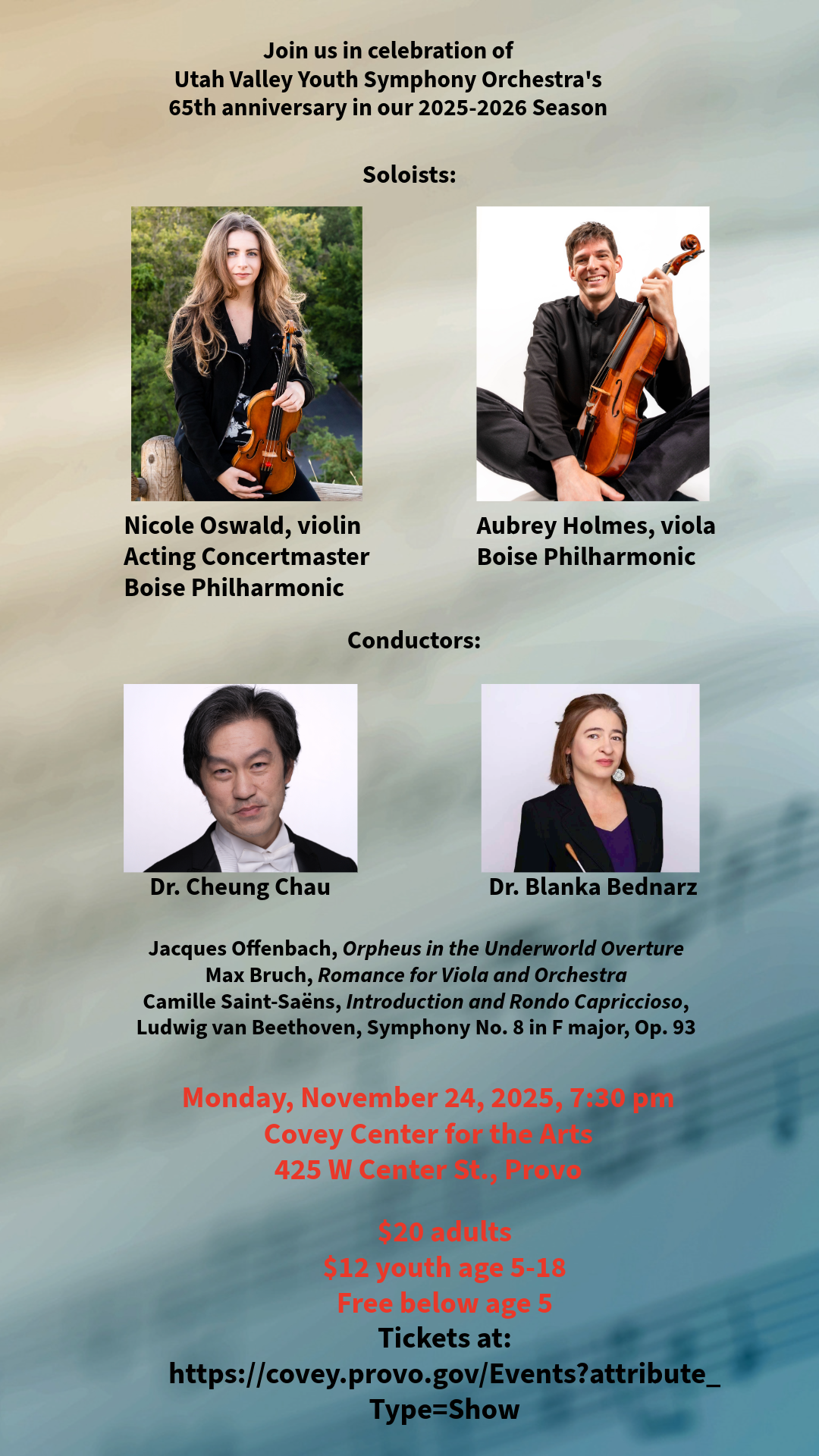 Concerts – current and past seasons – Utah Valley Youth Symphony Orchestra
